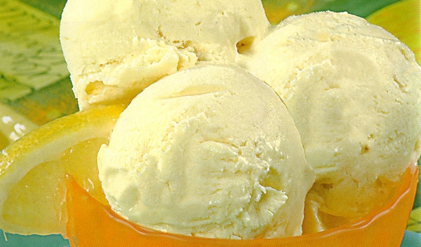 Crème glacée au citron - Glaces - Plats du maroc
